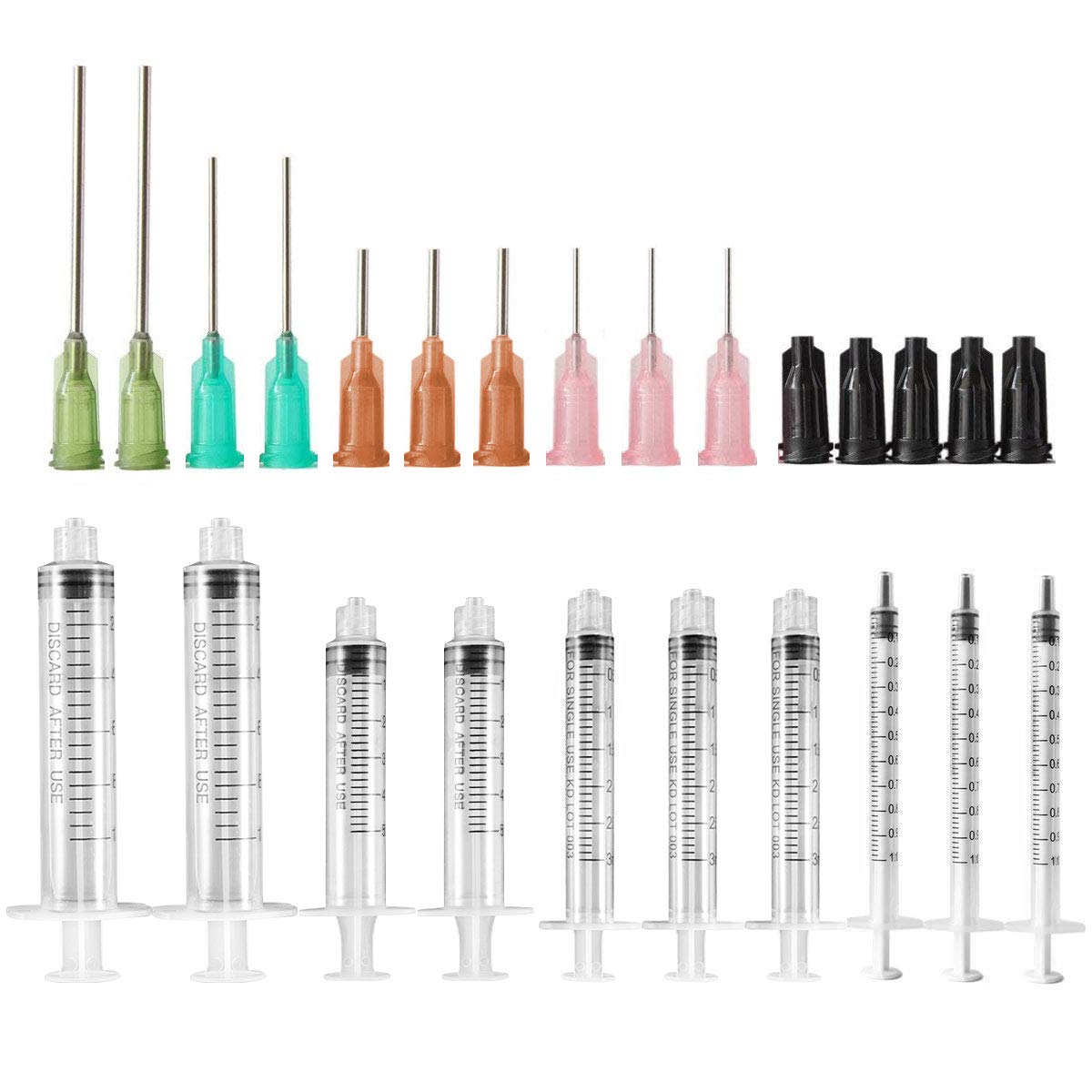Tatub GYZSQ-1003 Syringe Blunt Tip Needle - 10ml, 5ml, 3ml, 1ml Syringes 14ga 16ga 18ga 20ga ...