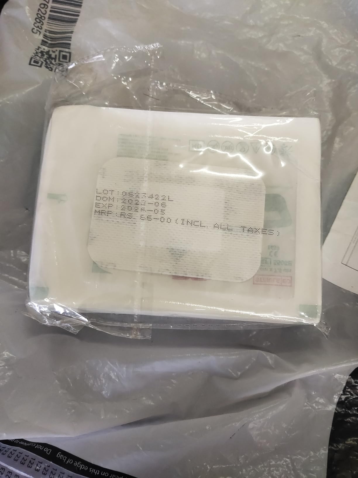 Velfix Easy T + Pad Dressing for wounds 5cm x 7.5cm (Pack of 5 pcs ...