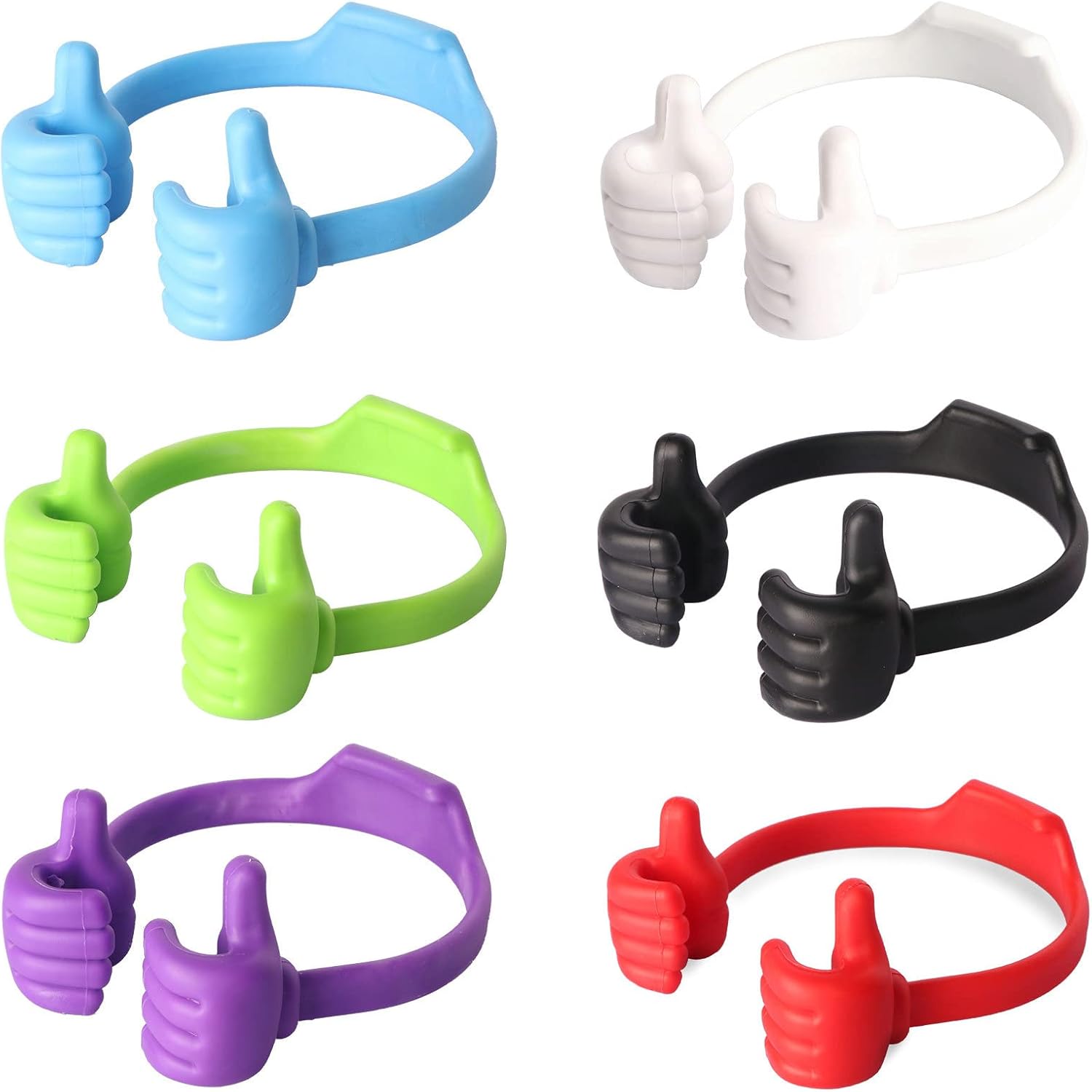 6 Pack Thumb Up Cell Phone Stand, Cartoon Lazy Phone Holder Mobile ...