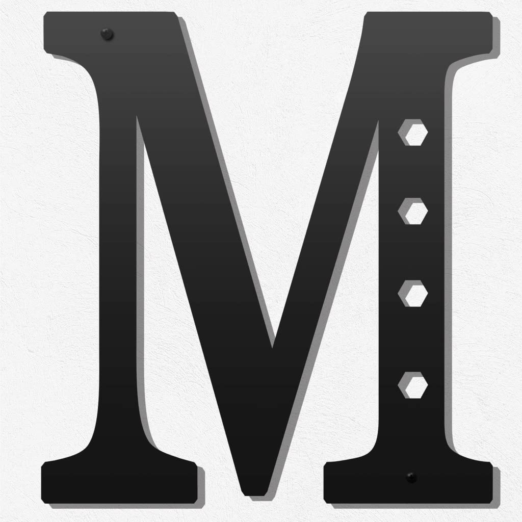 Amazon.com: YUNSHANGMO Metal Letters Wall Decor 12 Inch, Hanging Letter ...