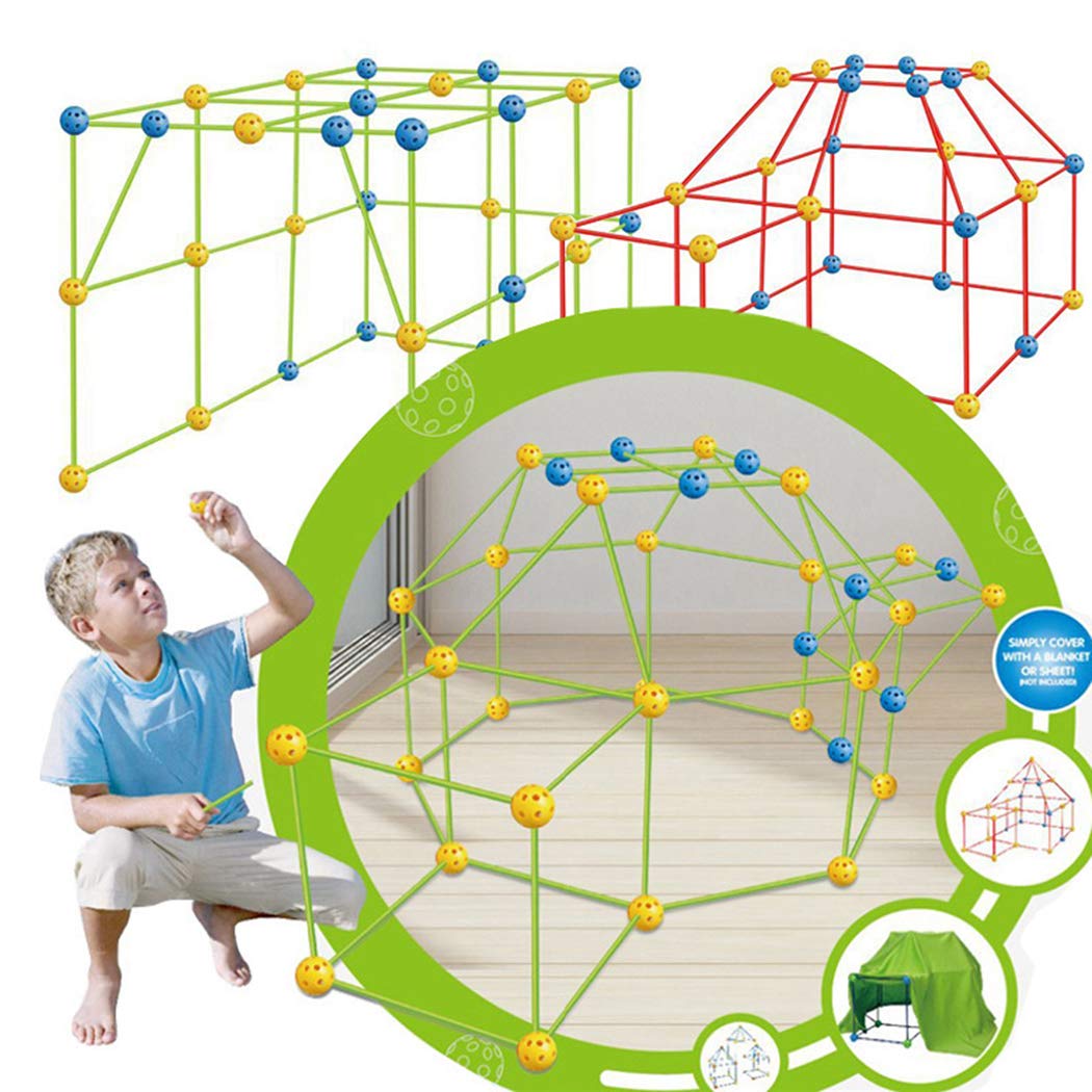 Buy boxoon Fort Building Kit Funny DIY Tent Kit Construction Fort Tent ...
