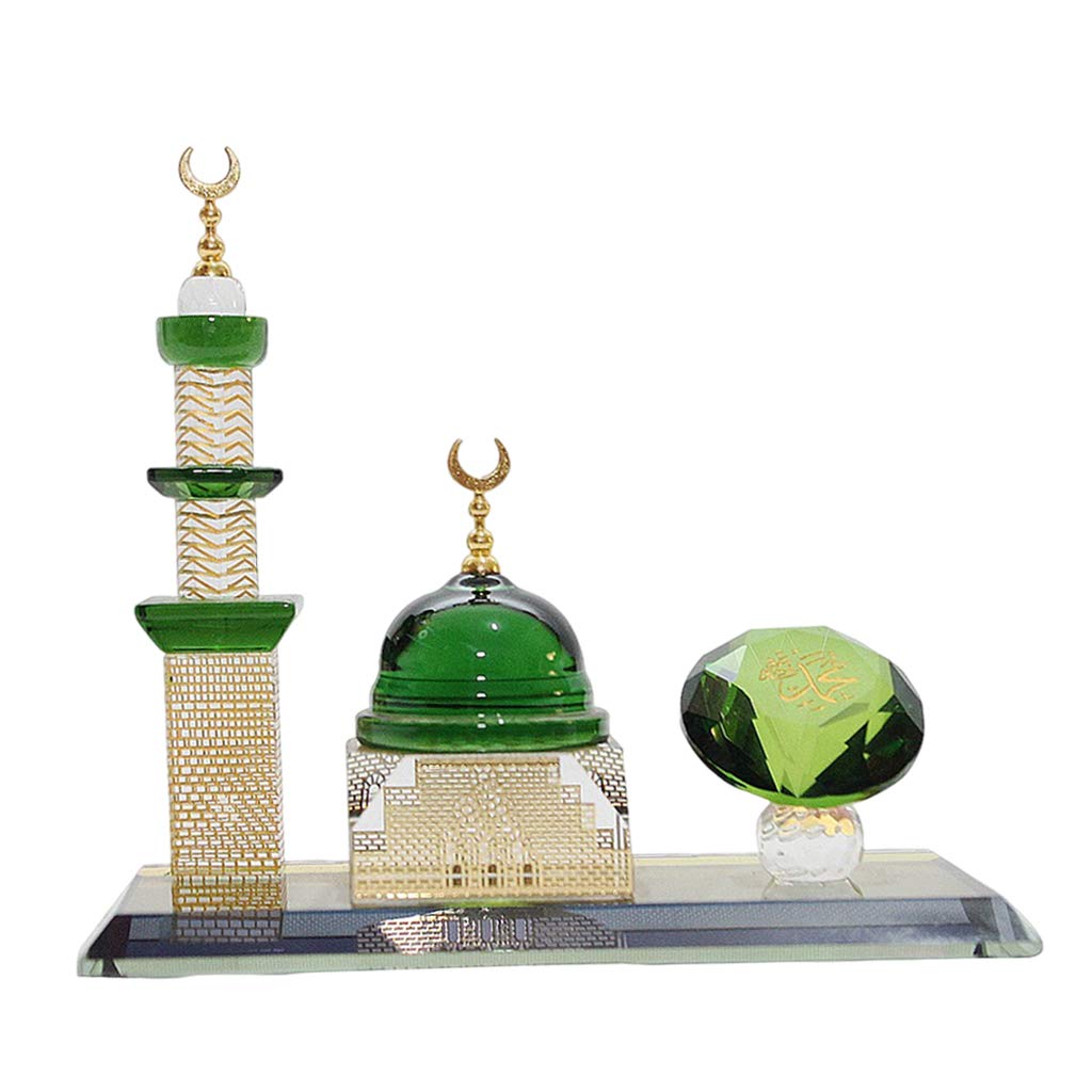 Buy Hellery Miniature Mosque Muslim Kaaba Islamic Figurine Home Table ...