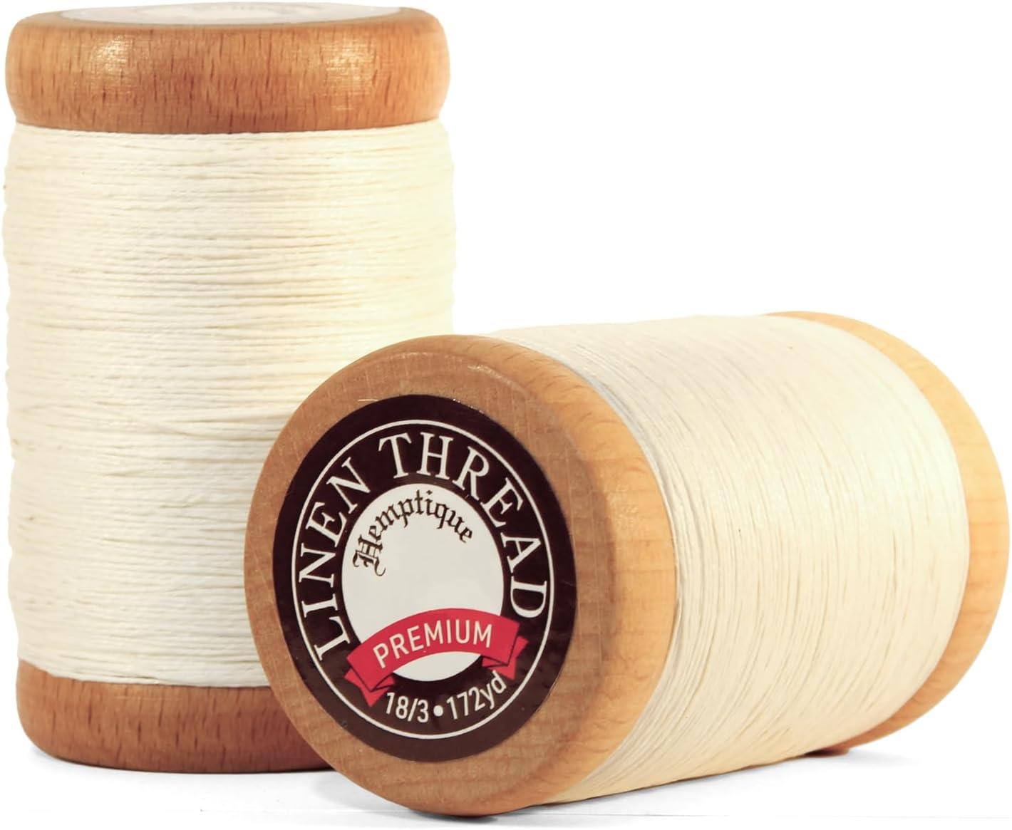 Amazon.com: Hemptique Durable Linen Thread Comes on Vintage Wood Spool ...