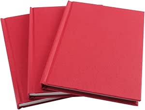 White Box A6 Ruled Feint Manuscript Book (Pack of 10) : Amazon.co.uk ...