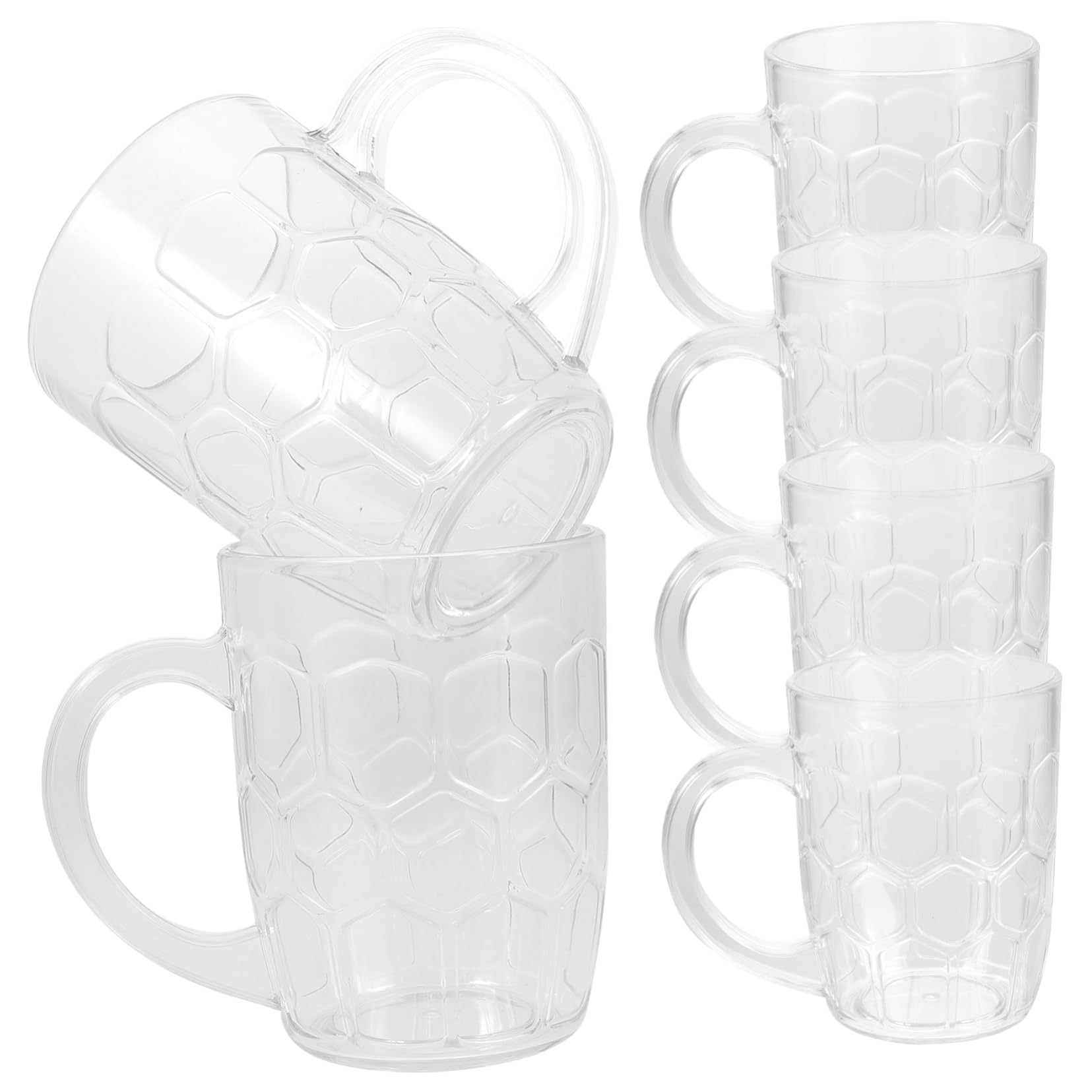 Amazon.co.jp: Cabilock 6個 ビールのジョッキ クリアプラスチックカップ ウイスキージュースカップ ミニプラスチックカップ ミニマグ ウィスキー コーヒーカップ カクテル ...