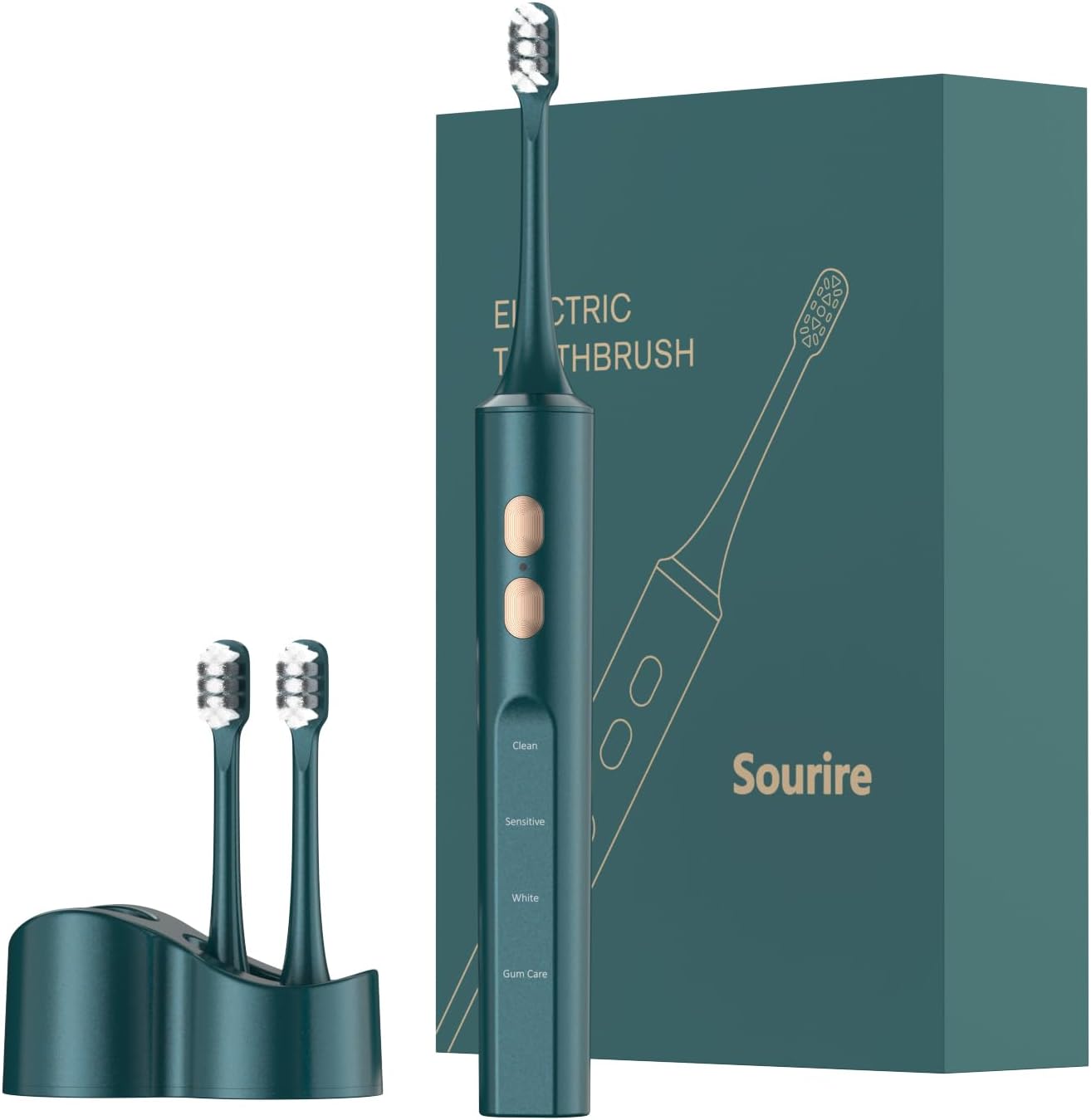 Amazon.com: HISMILE Electric Toothbrush, 3 Brushing Modes, Smart Timer ...