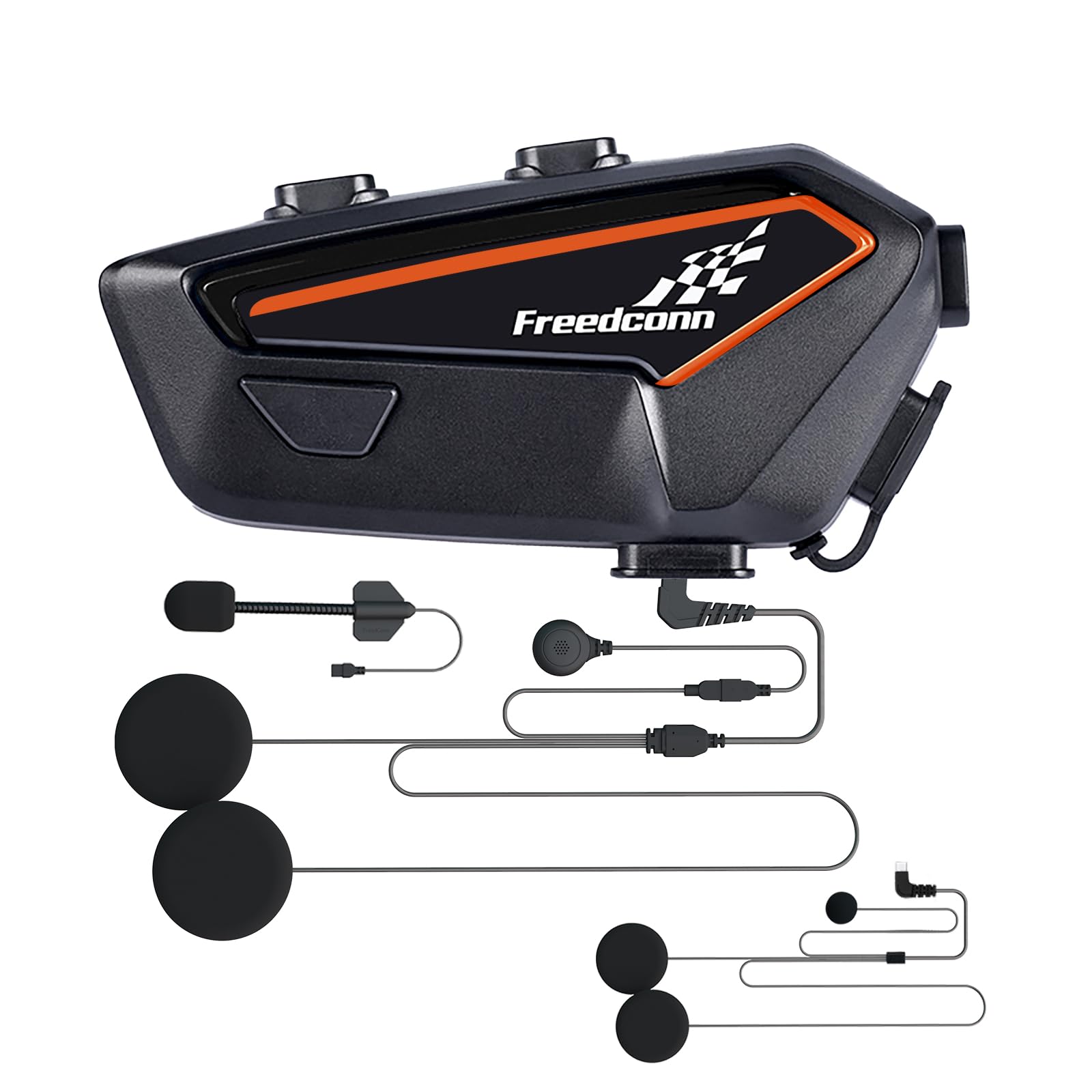 FreedConn F1 Motorcycle Bluetooth Headset Helmet Intercom Headset With ...