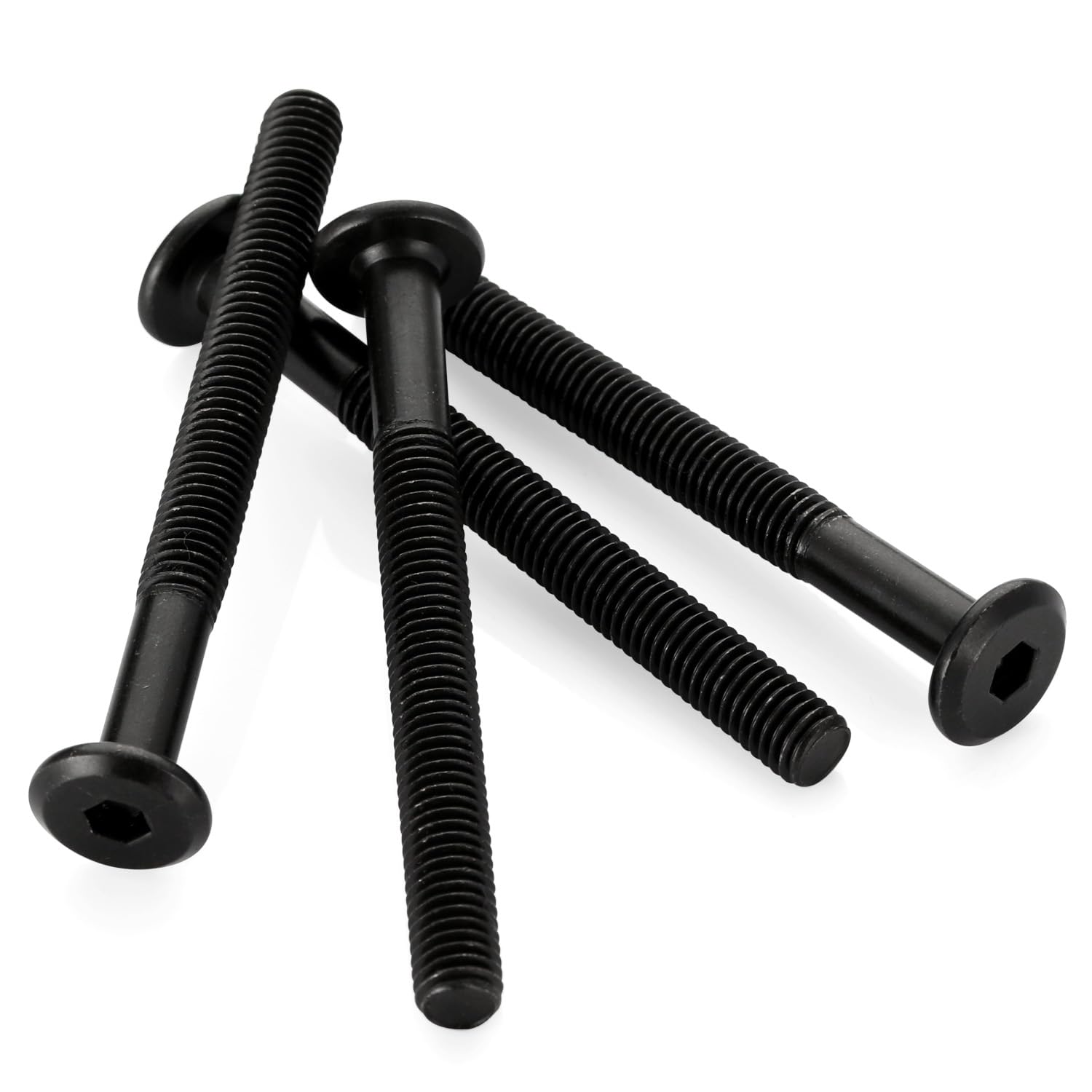 Snapklik.com : M8 X 75mm Socket Cap Allen Bolts, Flat Round Head Socket ...