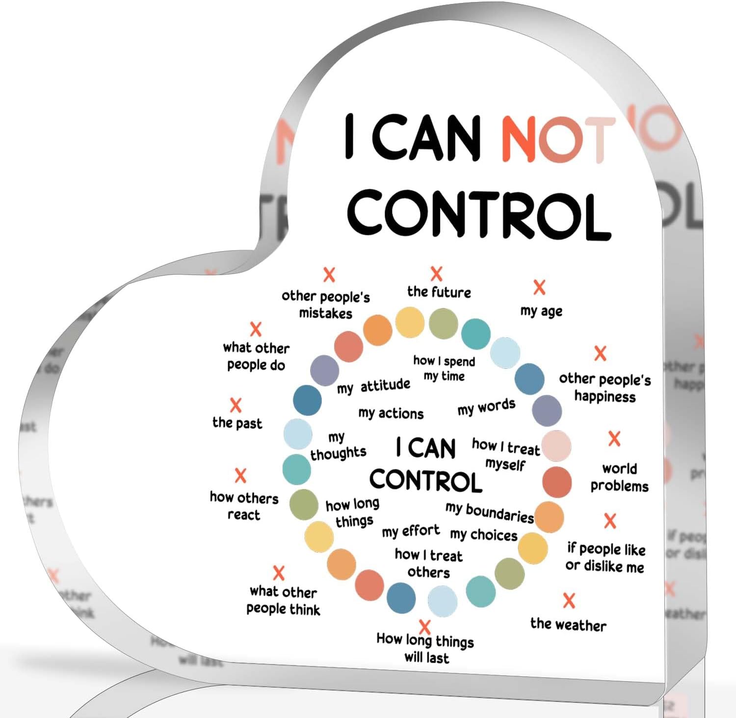 Amazon.com: Mental Health Decor, Psychotherapy Affirmations Heart ...