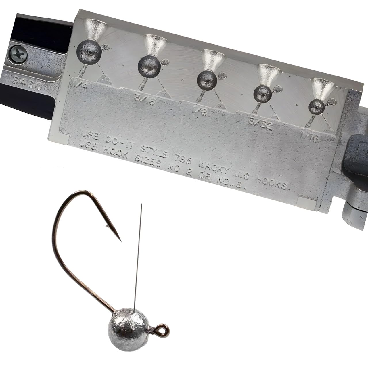 Amazon.com : Do It Mold Wacky Head Jig Size Jig 3/32, 1/8, 3/16, 1/4 oz ...