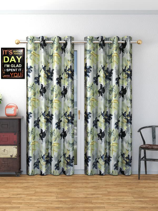 Buy RED RIBBON DECOR Stylish Printed Stella Floral Light Filtering ...