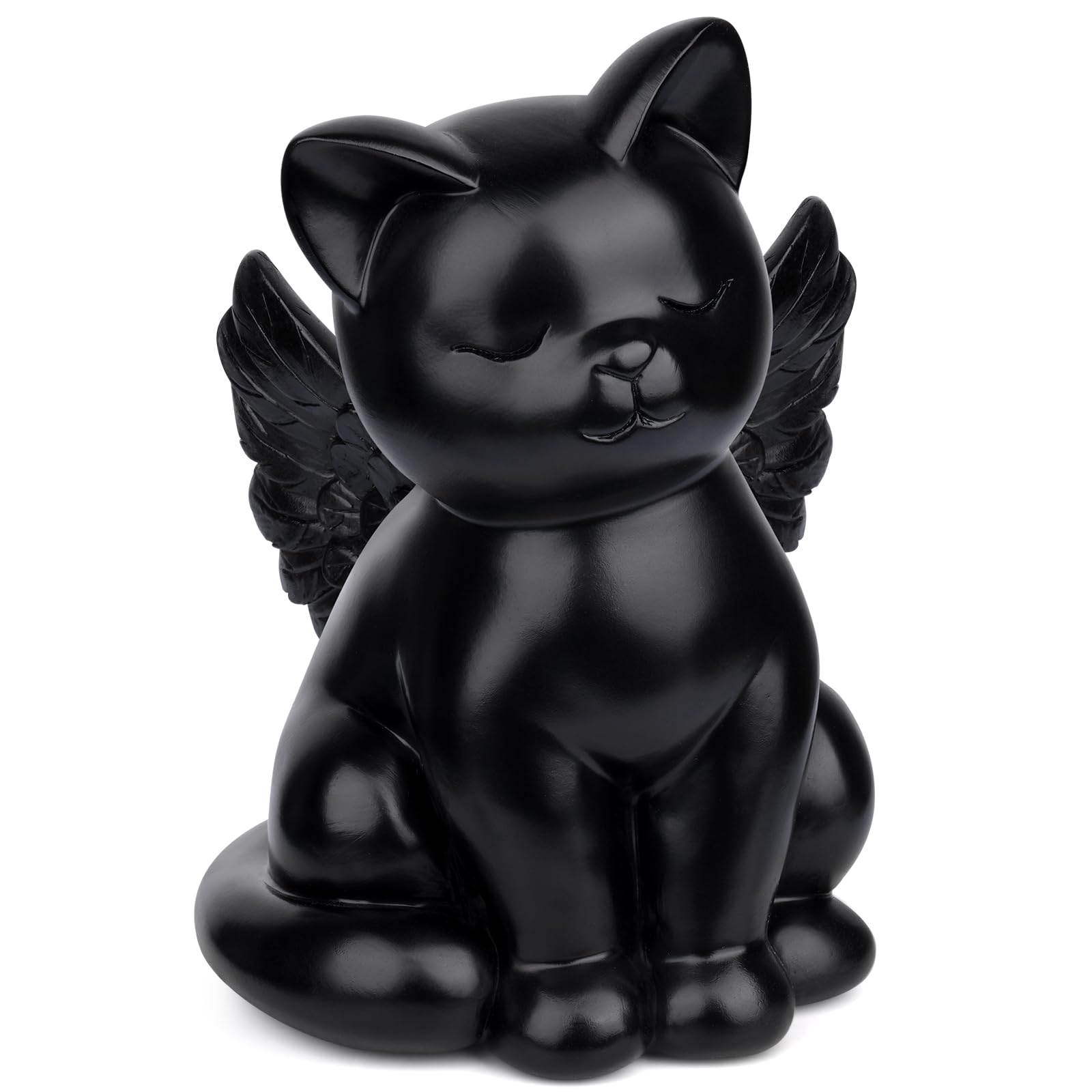 Amazon.com : Hkojewp Black Cat Urn, Pet Urn for Cat Ashes, Sleeping ...