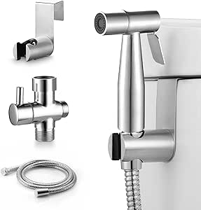 Rivix Handheld Bidet Sprayer for Toilet, Adjustable Water Pressure with ...