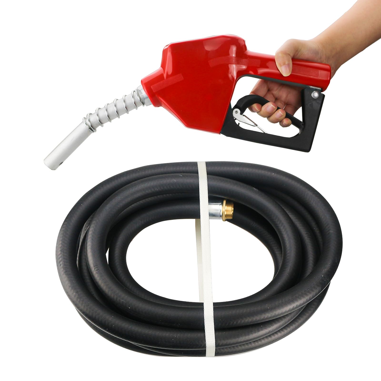 Amazon.com: 3/4'' x 20' Fuel Transfer Hose with Auto Fuel Nozzle, 3/4 ...
