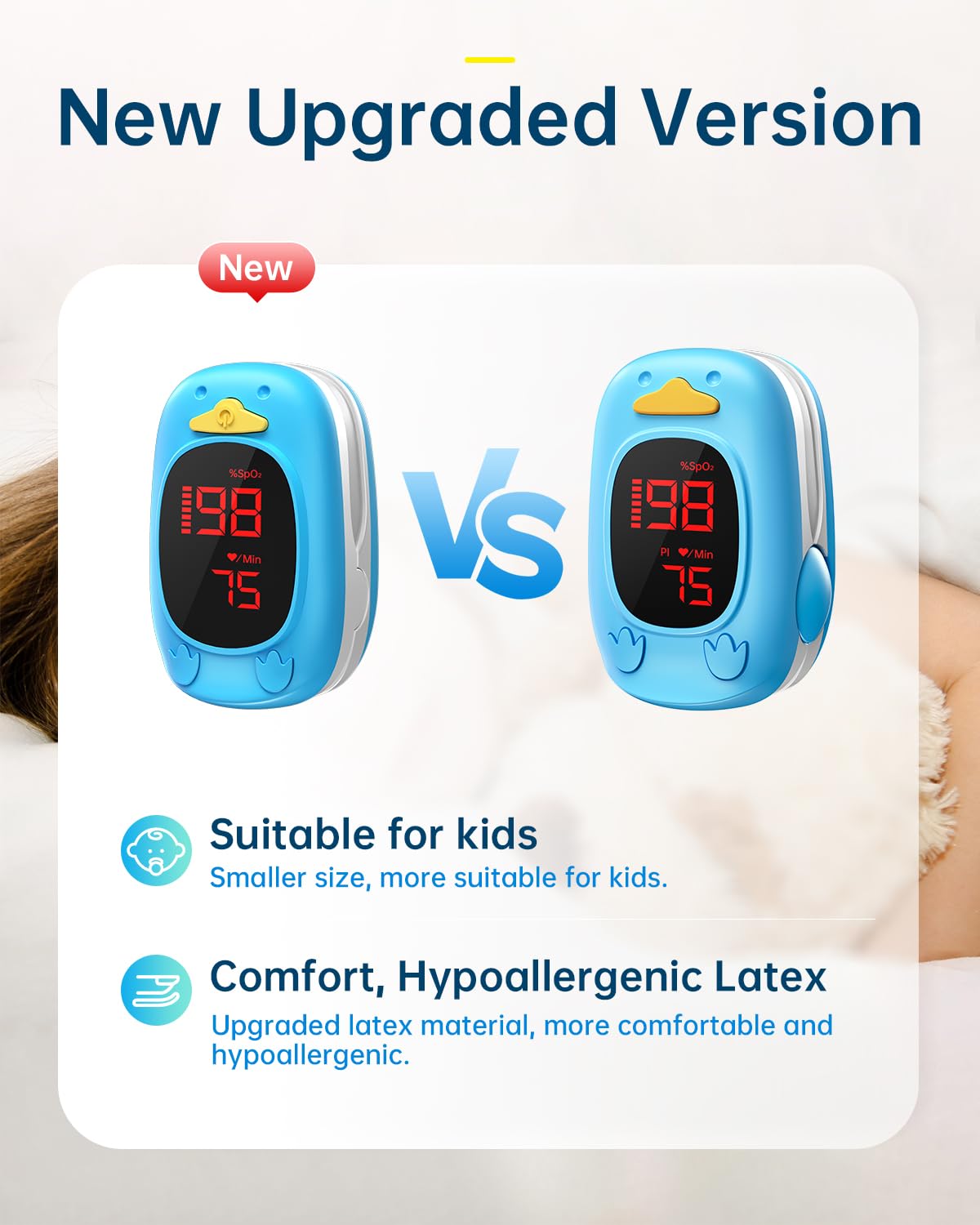 Snapklik.com : Pulse Oximeter For Kids Oxygen Monitor Children Pulse ...