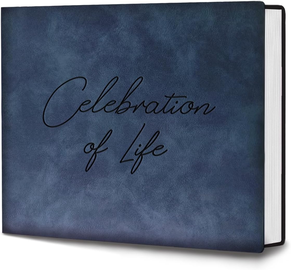 Amazon.com: Elegant Funeral Guest Book & Memory Book for Memorial Service - Celebration of Life ...