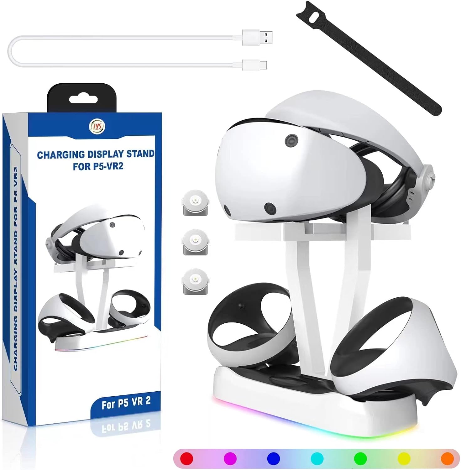 Amazon.com: PS VR2 Charger, PSVR 2 Controller Charging Dock with VR Headset Holder Display Stand ...