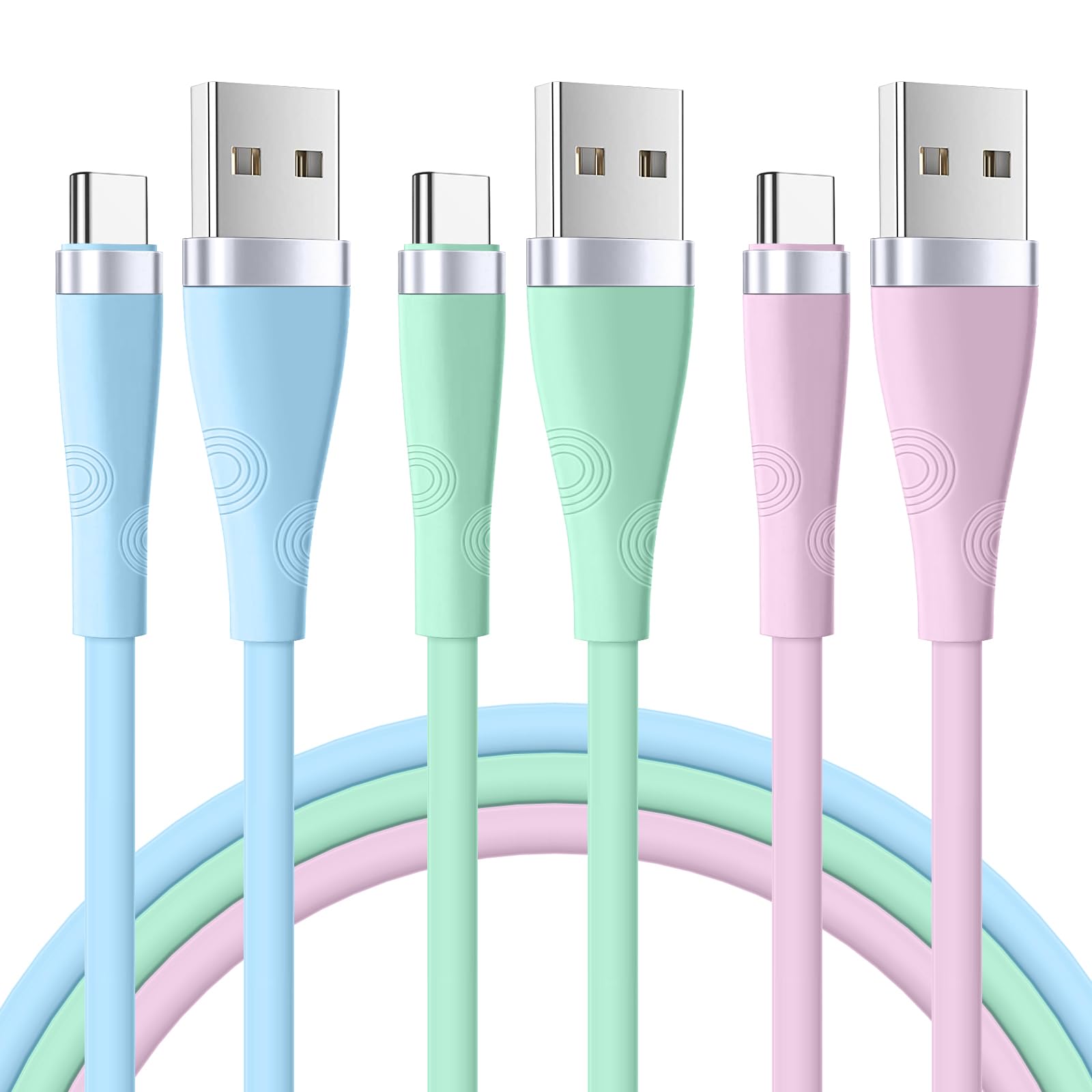 Rade Wires USB C Charger Cable – Pack Of 3 USB C Plug Fast Charge ...