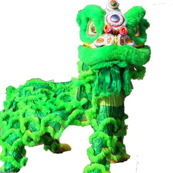 Amazon.com: PROPSCOS Lion Dance Mascot Costume Southern Lion Chinese ...