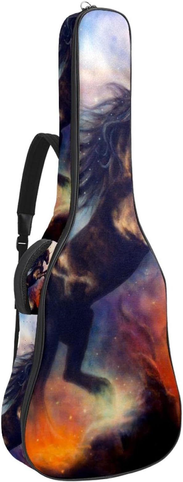 Amazon.com: Acoustic Guitar Bag Horse Guitar Case Backpack Gig Bag For ...