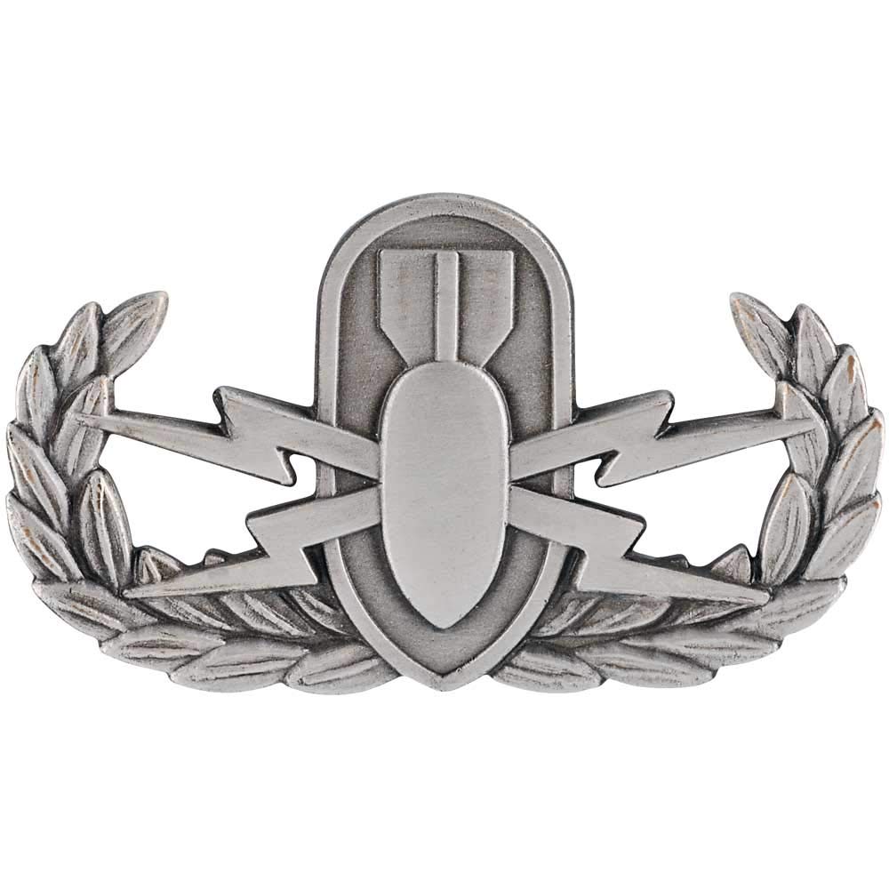 Buy Explosive Ordnance Disposal EOD Badge Silver Oxide Regulation Size ...