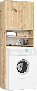 AKORD FIN Washing Machine Conversion Cabinet 64 cm with 2 Doors Hanging ...