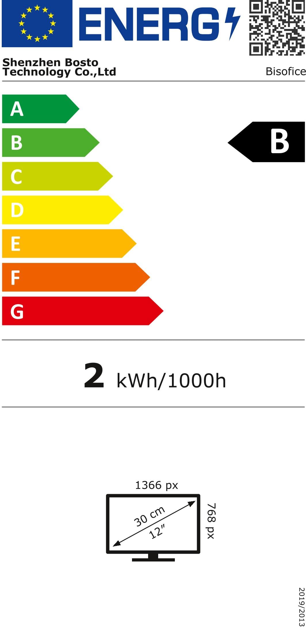 Bisofice 12HD-A Graphics Tablet with Display 11.6 Inch, 127% sRGB, 8192 ...