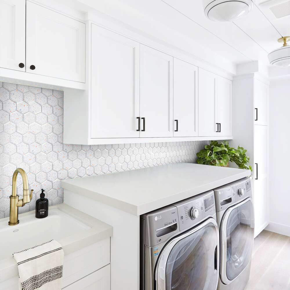 Peel and Stick Backsplash Tiles | Hexagon Peel and Stick Tile for Wall ...