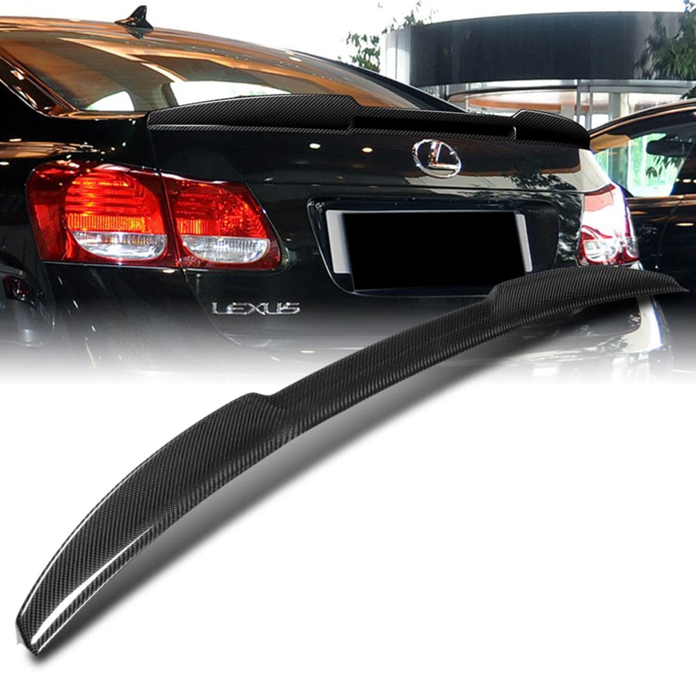 Amazon.com: Q1-Tech, Real Carbon Fiber V-Style Lift Gate Trunk Spoiler ...