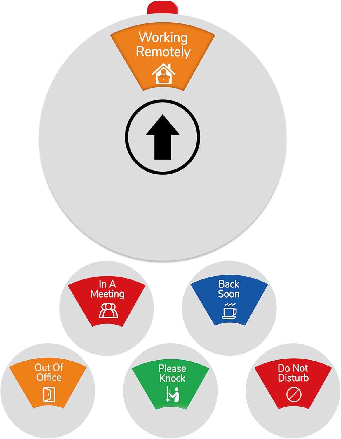 Amazon.com : Out Of Office Sign for Door, 6 Options Status Private Sign ...