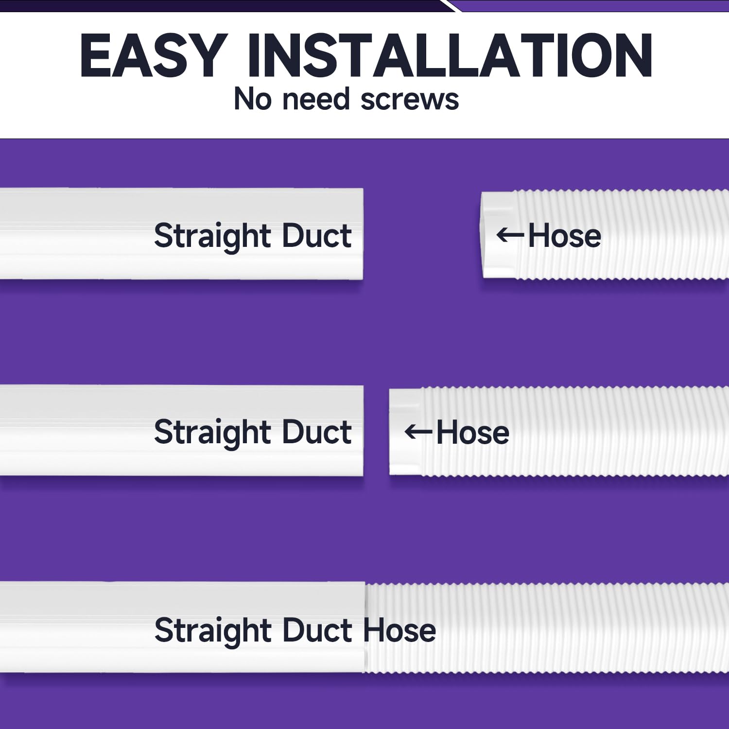 Snapklik.com : Mini-Split Line Set Cover Accesories: 4" 1.9 Ft Flexible ...