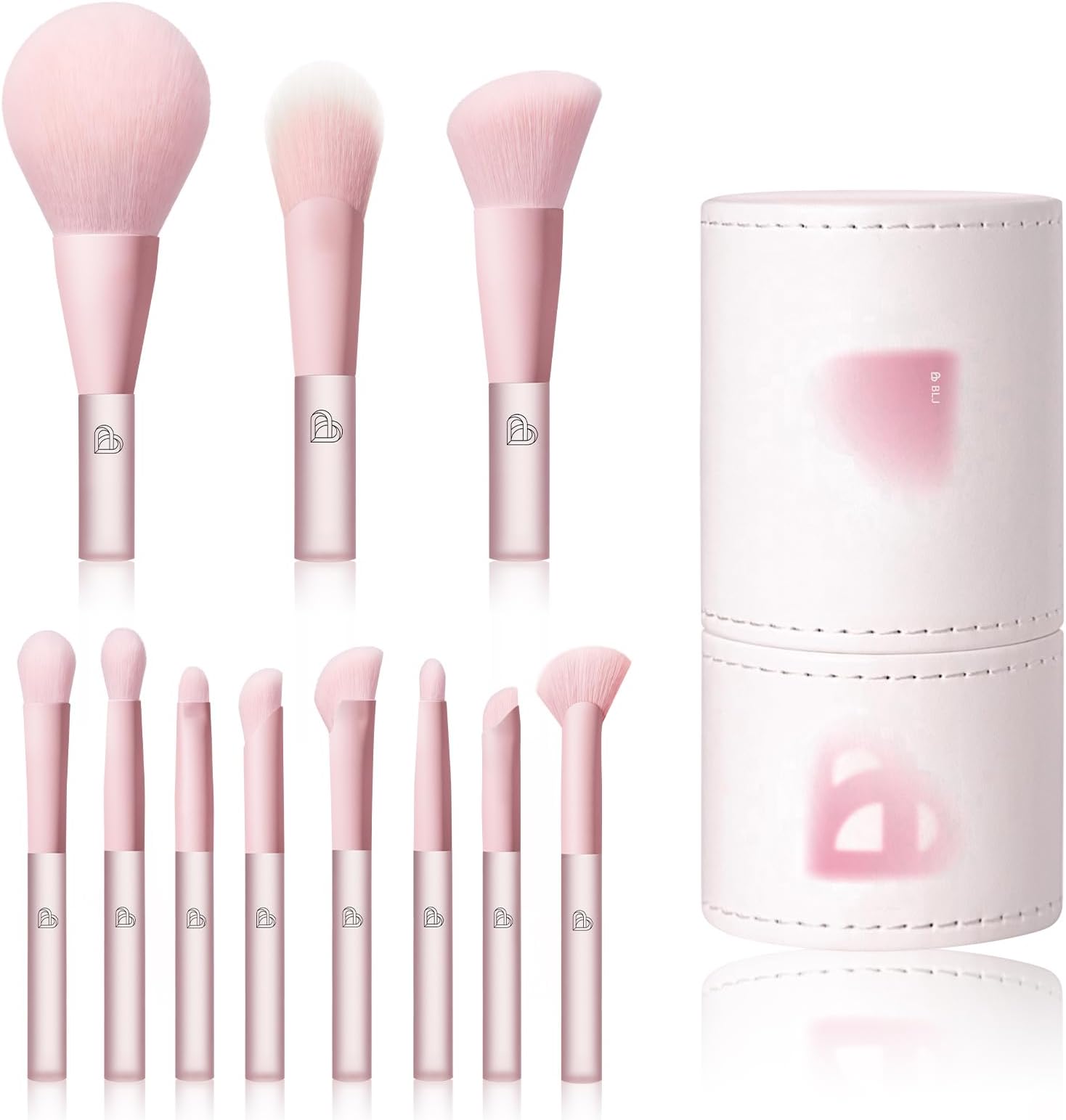 Amazon.com: BLJ Mini Travel Size Makeup Brush Set 11 Piece Professional ...