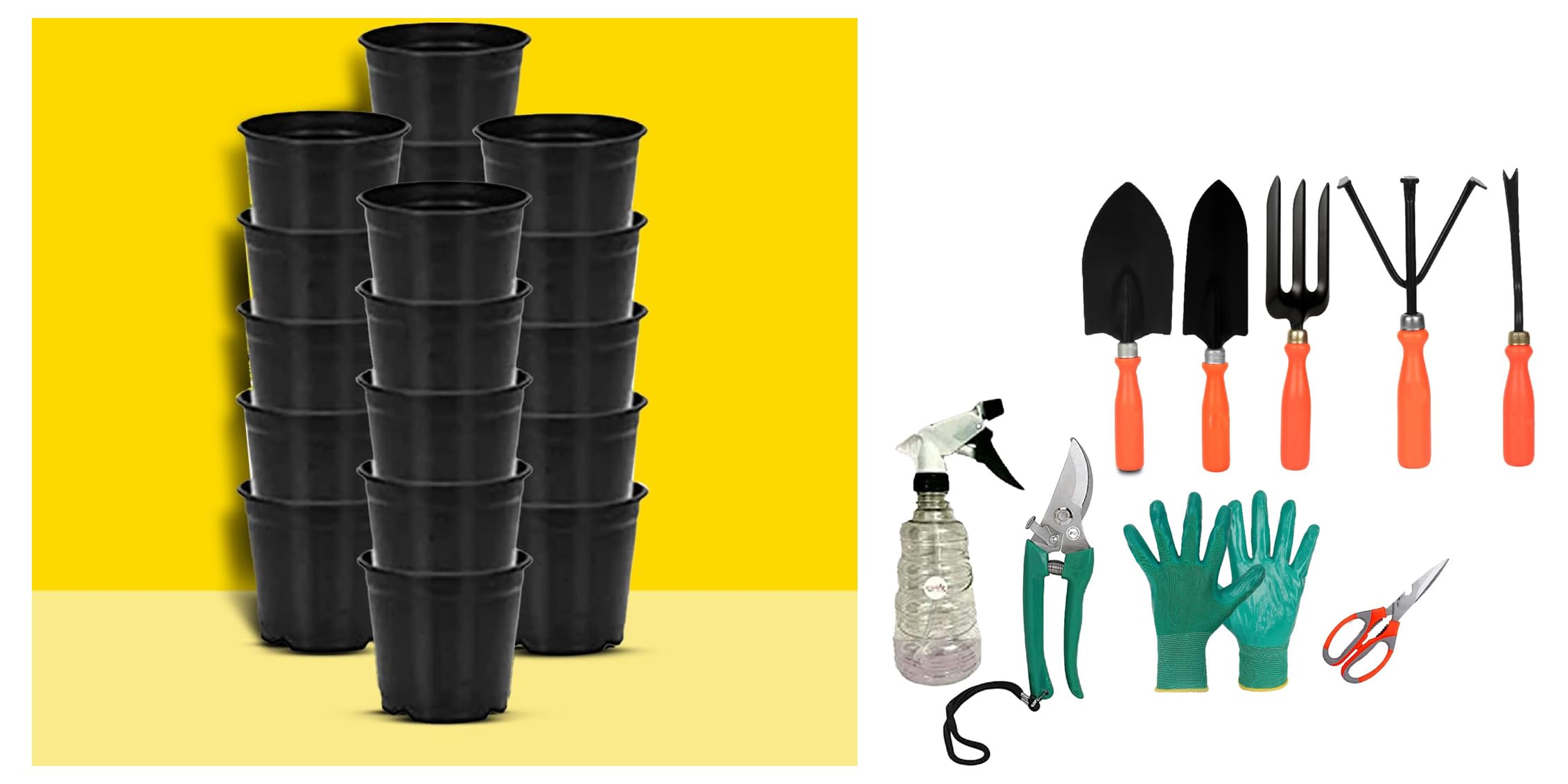 Kraft Seeds Garden Tool Kit - 9 Pcs (Weeder, Trowels, Hand Fork ...