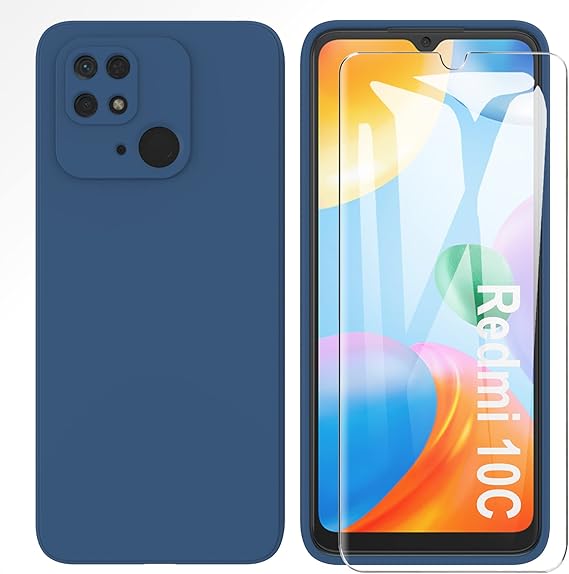 ARRYNN Coque pour Xiaomi Redmi 10C + Film Protection écran en Verre trempé,Housse Ultra Premium ...
