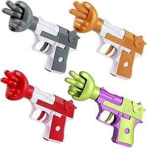 Amazon.com: chislim Rock Paper Scissors Toy Gun,Finger Guessing Game ...
