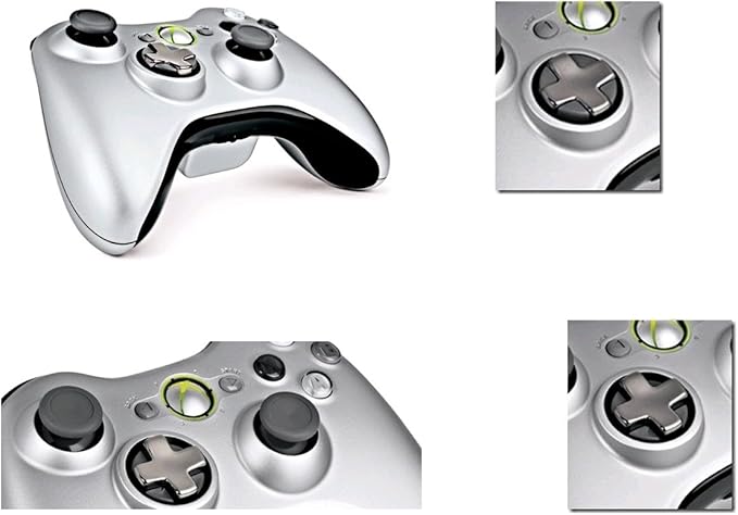 Xbox 360 Wireless Controller with Play and Charge Kit - Silver (Xbox ...
