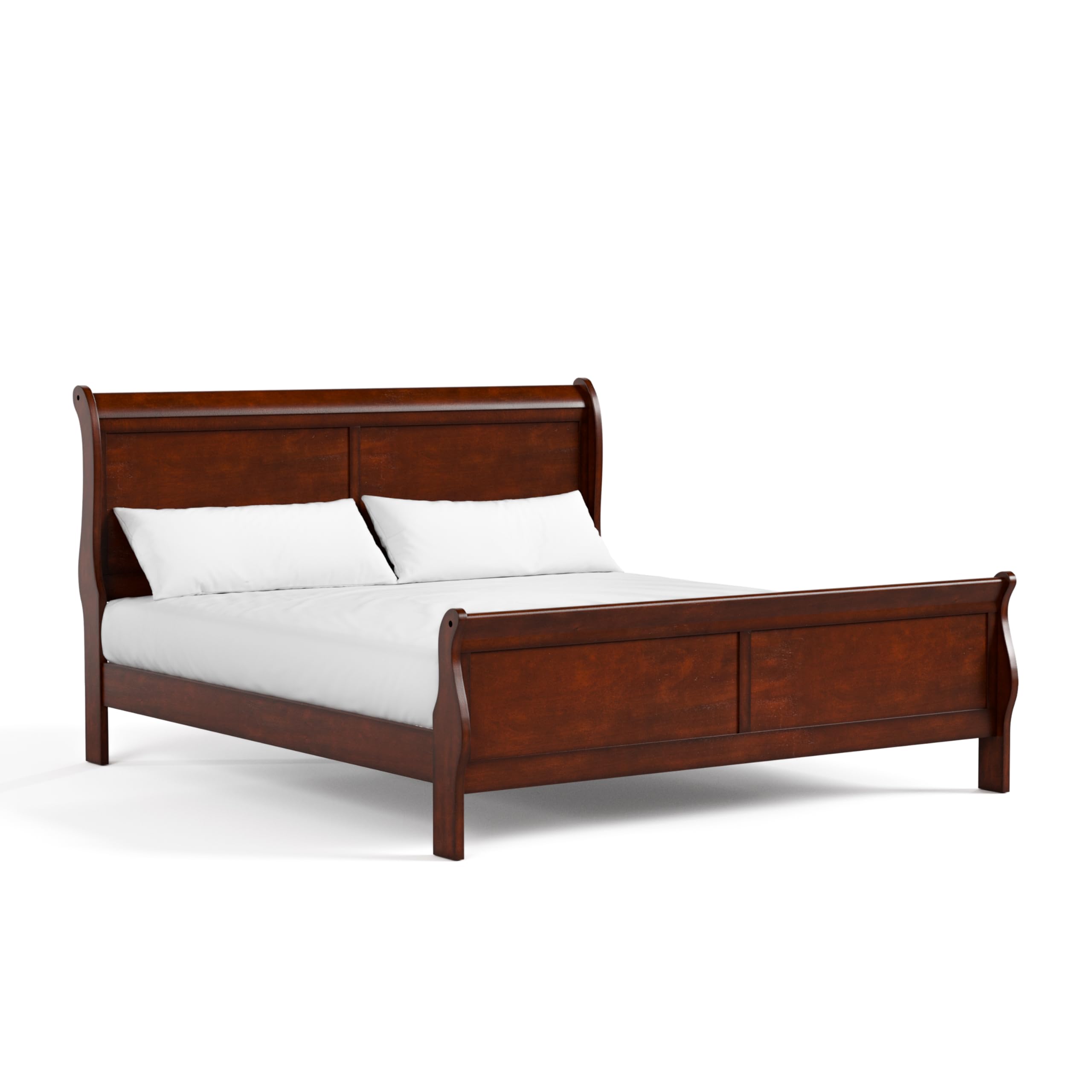Amazon.com: Furniture of America Arabella Traditional Wood King Bed ...