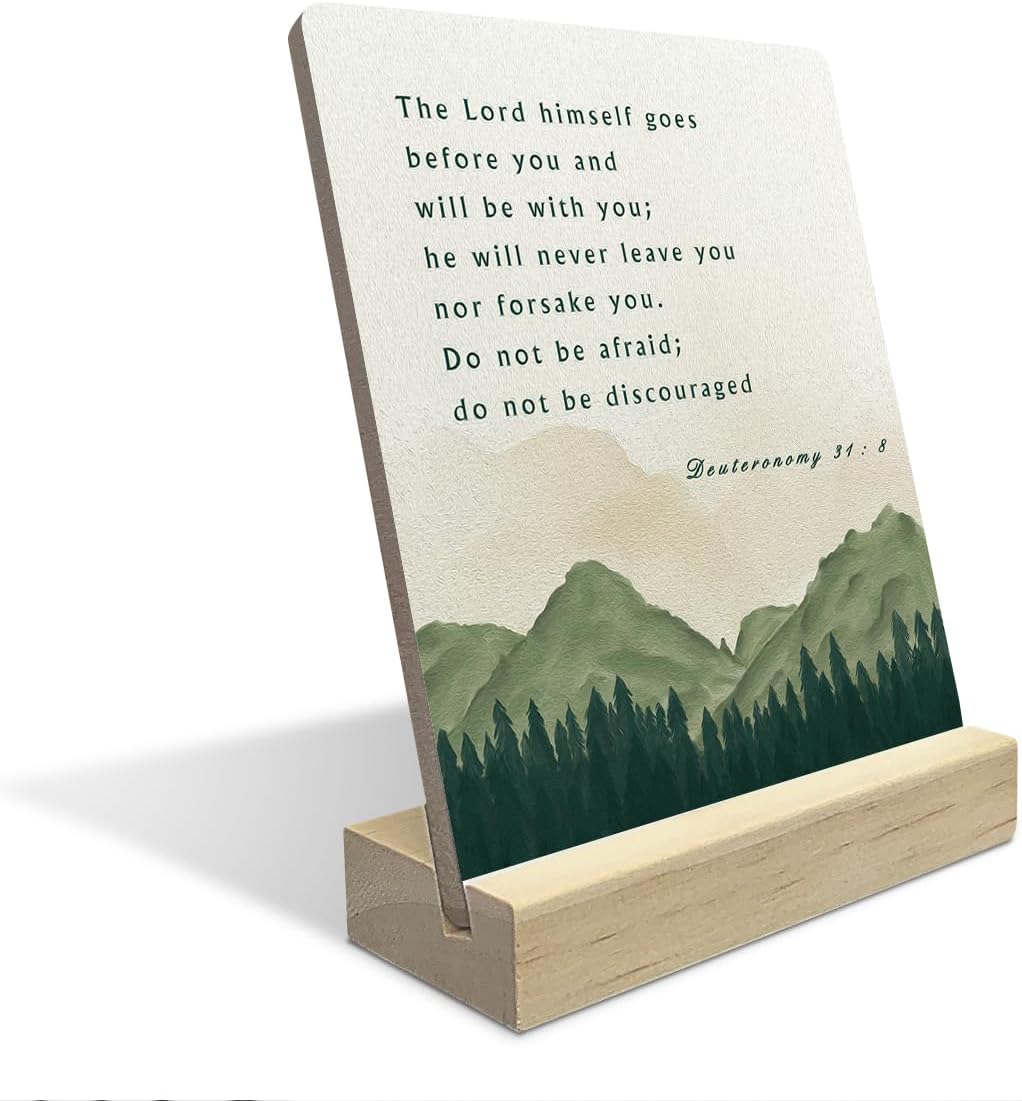 Amazon.com: Inspirational Christian Office Decor Bible Verse Desk Decor ...