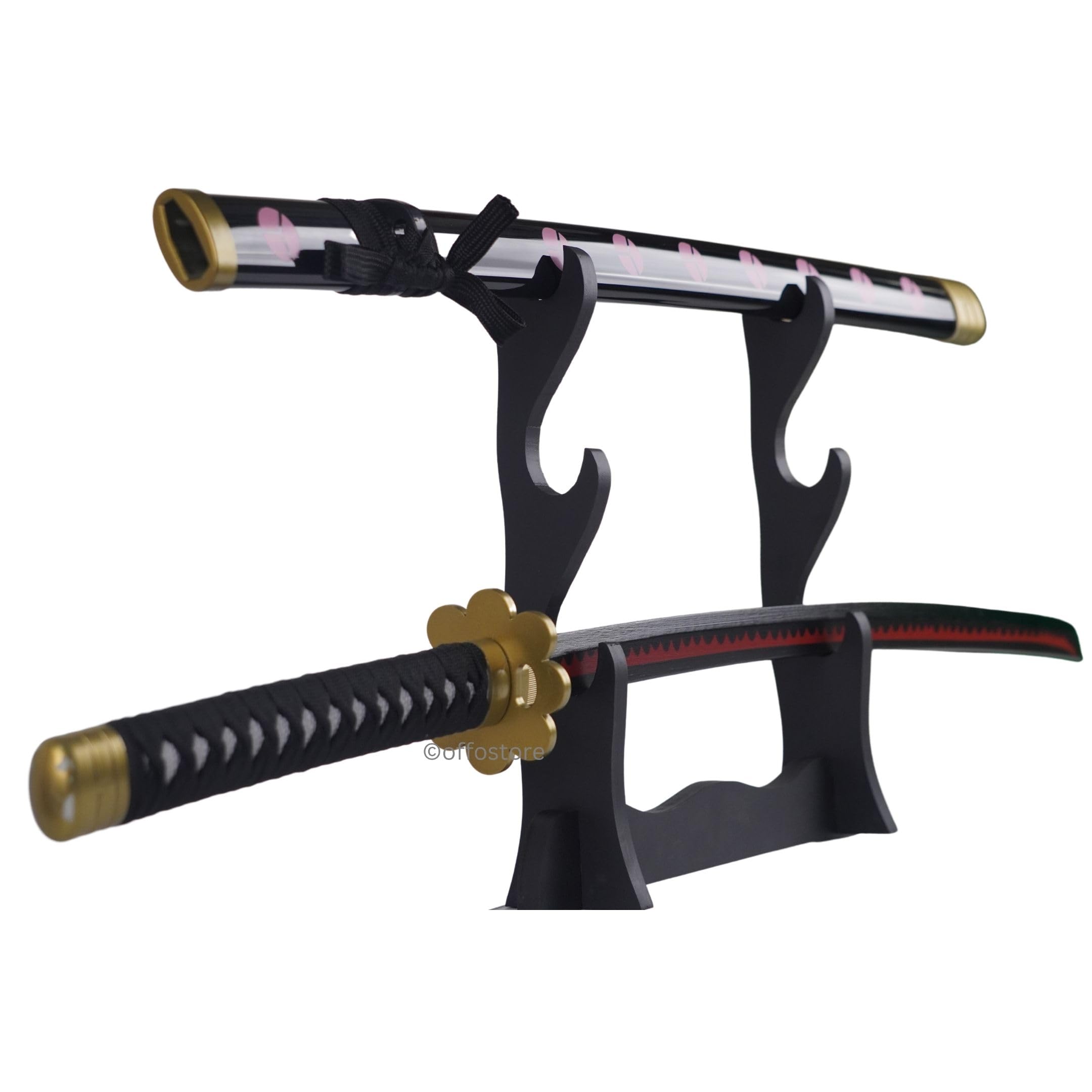 Buy Offo One Piece Anime Zoro Shusui Wooden Life Size Practice Katana ...