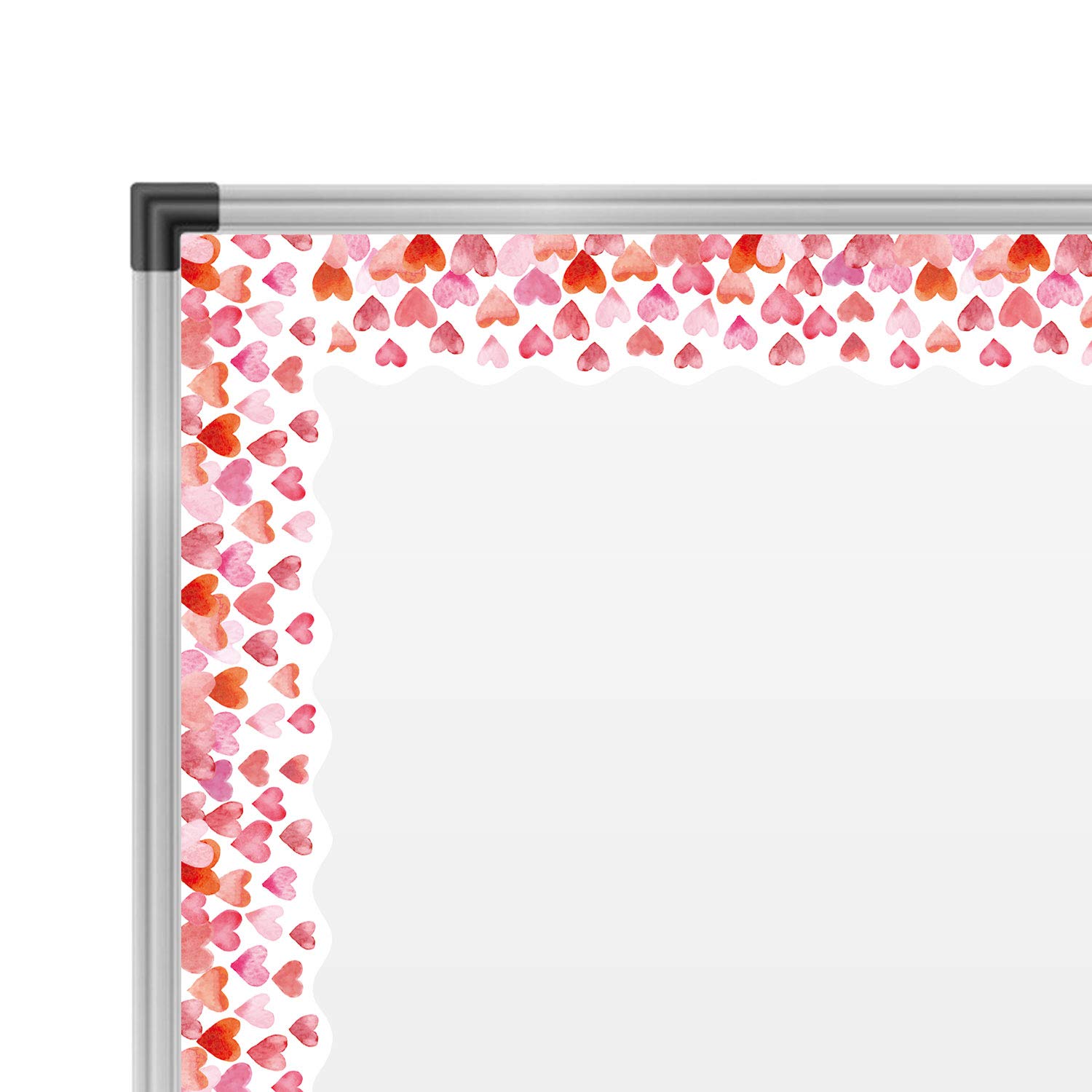 Snapklik.com : Water Color Heart Scalloped Bulletin Board Borders For ...