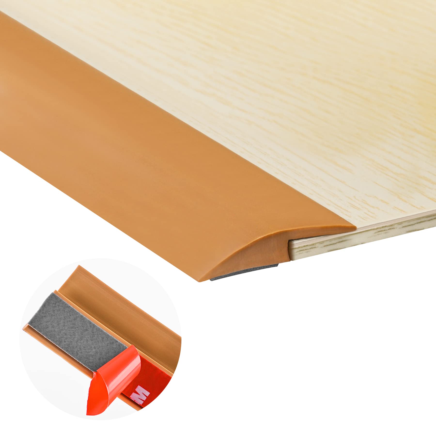 Snapklik.com : 10Ft Carpet Floor Transition Strip, Self Adhesive Floor ...