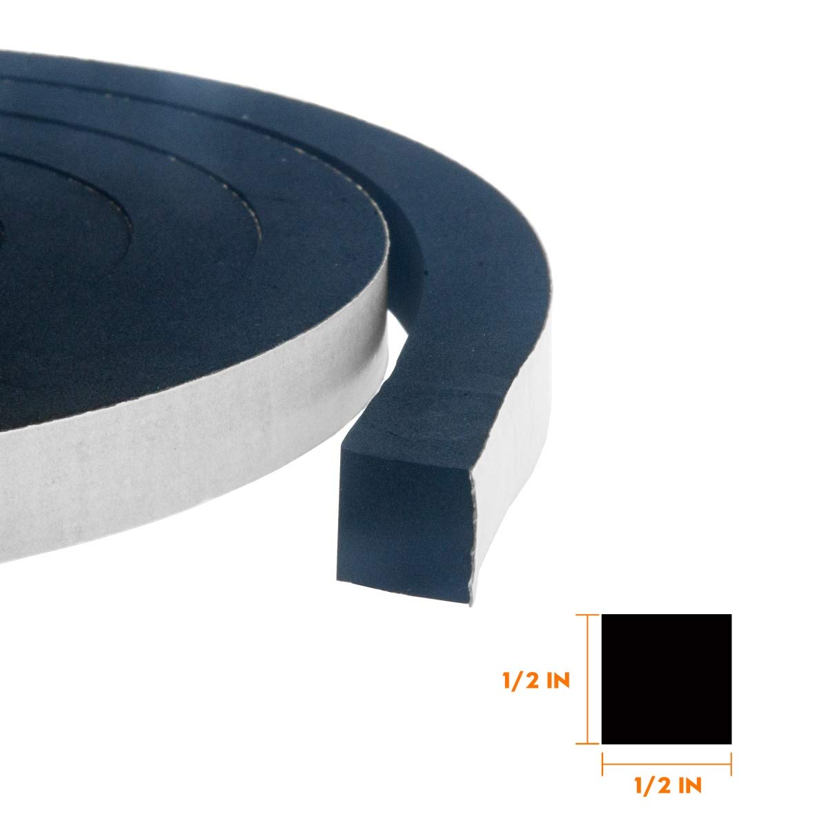 Snapklik.com : Closed Cell Foam Weather Strip, 1/2 Inch X 1/2 Inch ...