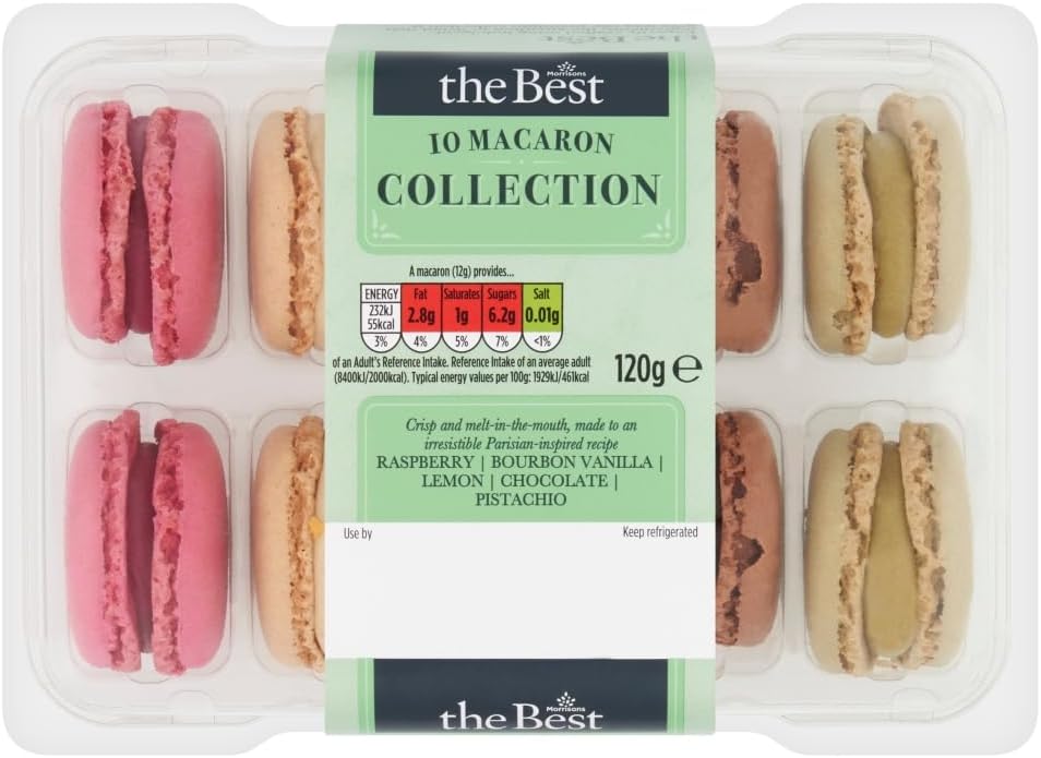 Morrisons The Best 10 Macaron Collection 120g : Amazon.co.uk: Grocery