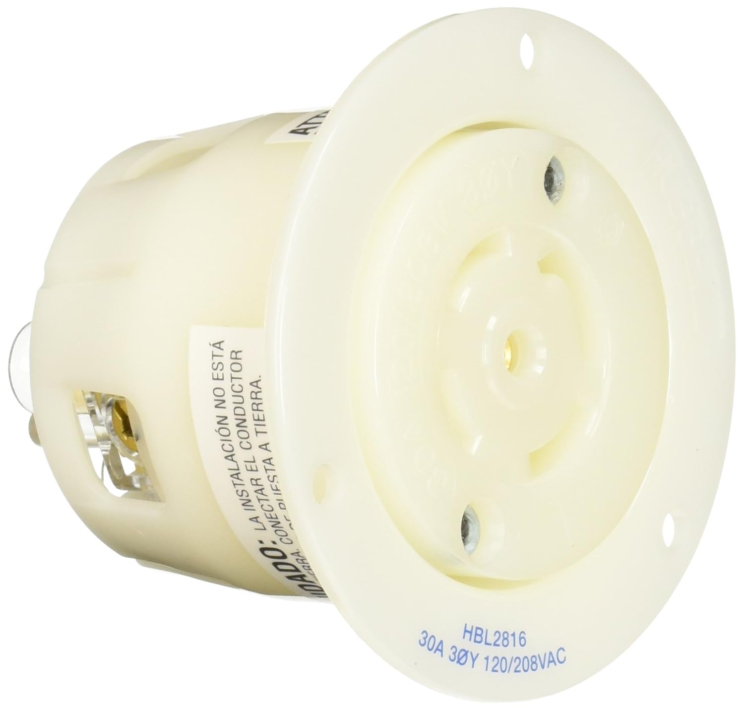 Hubbell Wiring Systems HBL2816 WP2 Insulgrip Twist-Lock Wall Plate ...