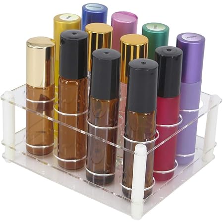 Amazon.com : 12Slots Roller Bottles Holder, Perfect Vertically Hold For ...