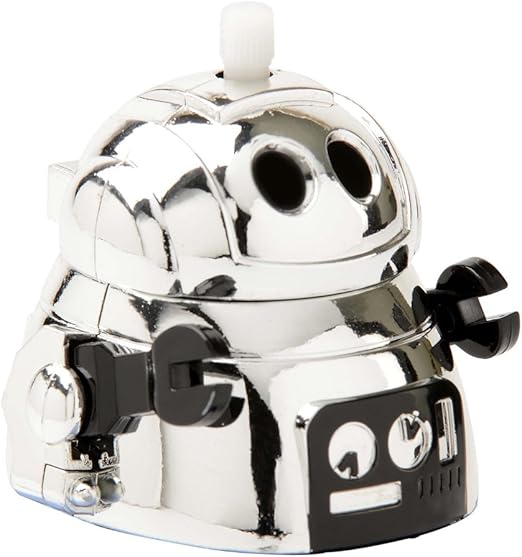 Amazon.com: Aeromax Bump N Bots, No Fall Wind Up Robot Shiny Chrome ...