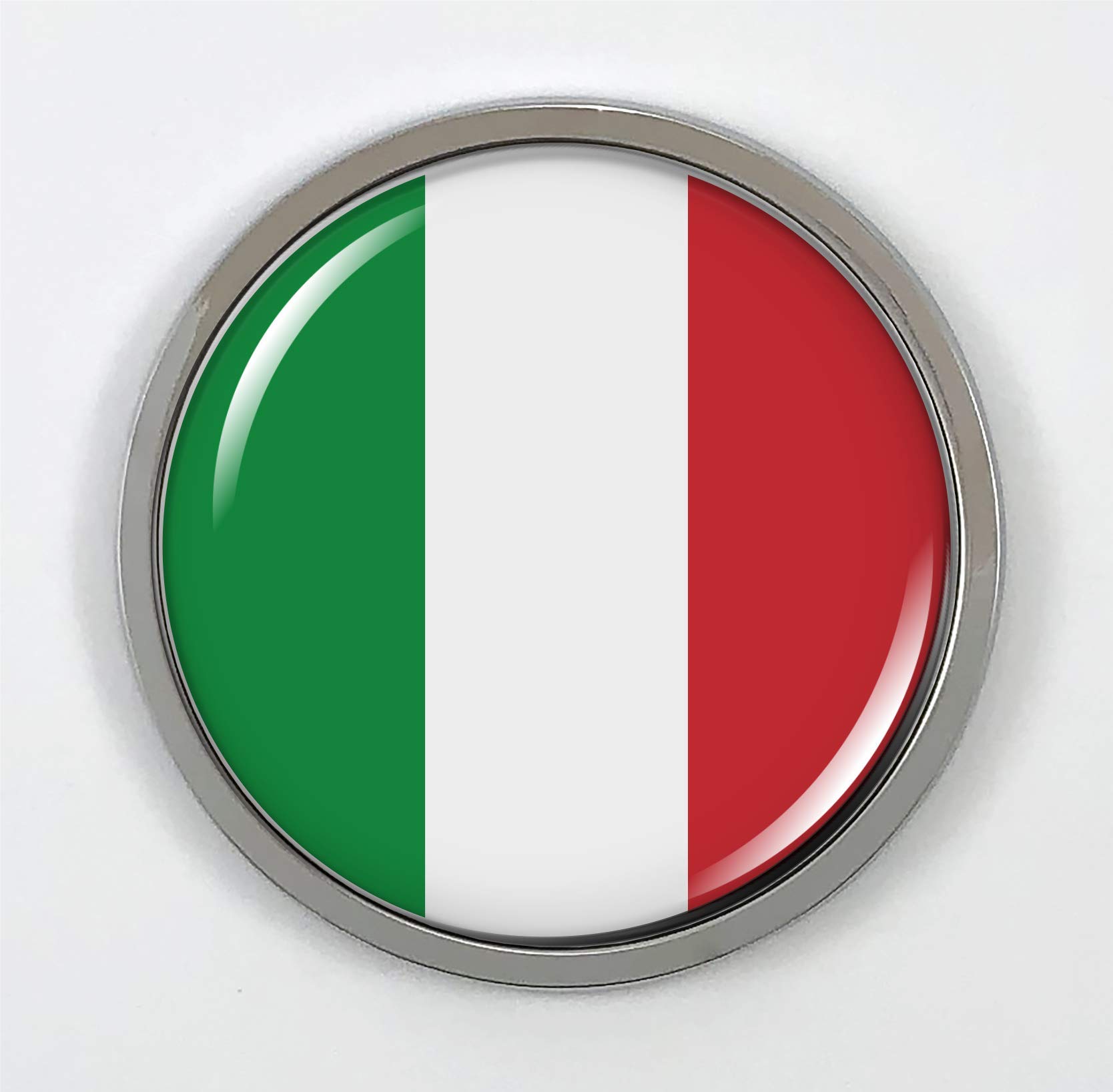 BestLicensePlateFrames Flag of Italy | 3D Domed CAR Emblem Badge ...