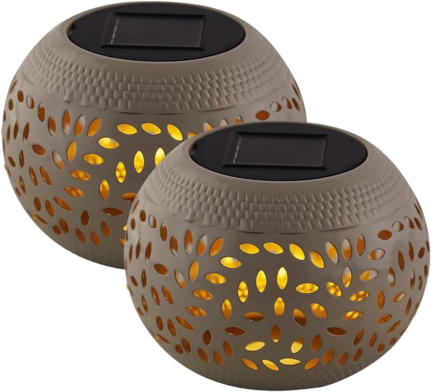 Amazon.com: Solar Simulated Flame, Extra Large Fire Bowl, Solar Table ...