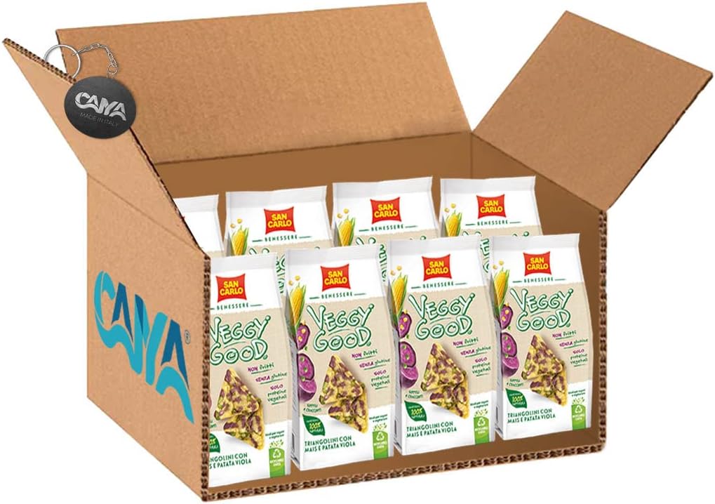 8X San Carlo Benessere Veggy Good Mini Gallette a Forma di Triangolini ...