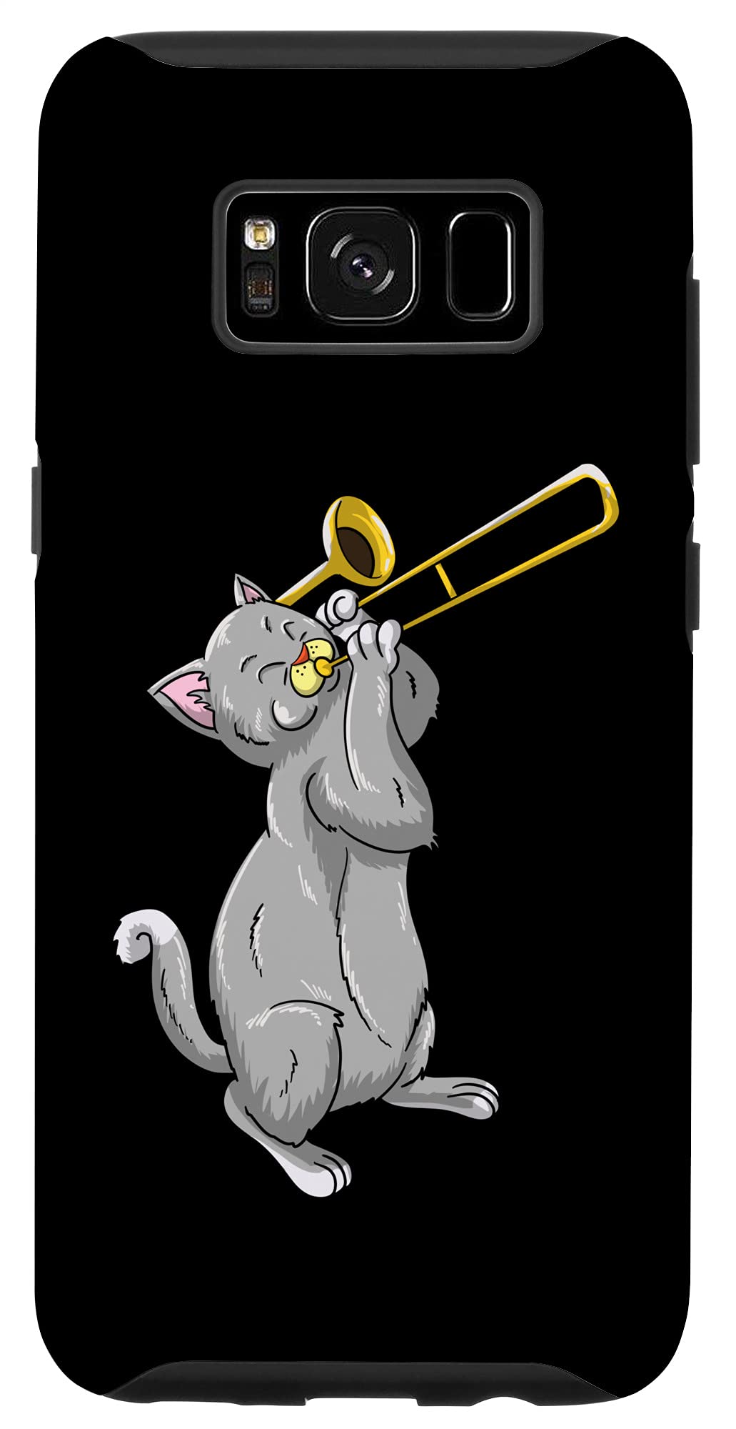 Cat Playing Trombone